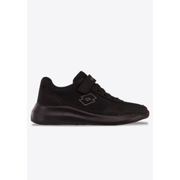 Lotto M&auml;dchen Sneaker, Gr. 28, schwarz, Synthetik, Textil, Schuhe, - extra leicht & bequem