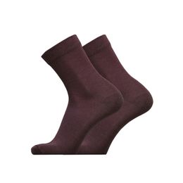 UphillSport Damen Socken "MERINO LIGHT", Gr. 43, rot, 58% Wolle, 40% Polyamid, 2% Elasthan, unifarben, Socken, 2er-Pack mit Woll-Anteil