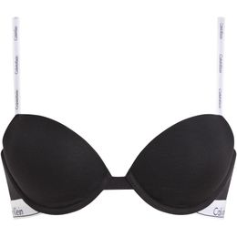 Damen B&uuml;gel-BH "LIGHTLY LINED DEMI", Calvin Klein Underwear, Gr. 70, schwarz, Jersey, Obermaterial: 53% Baumwolle, 35% Modal, 12% Elasthan,