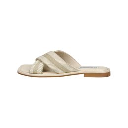 Steve Madden Damen Pantolette "Steve Madden Pantoletten Textil", Gr. 41, beige, Textil, Schuhe
