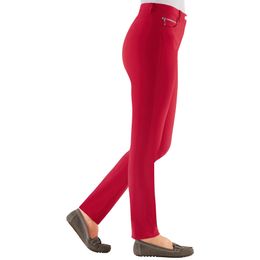 Stehmann Damen Stretch-Hose, rot, Gr. 205, unifarben, 72% Viskose, 25% Polyamid, 3% Elasthan, Hosen