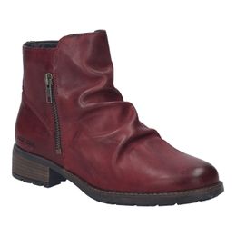 Josef Seibel Damen Stiefelette "Kate 18", Gr. 38, rot, Leder, Schuhe, Stiefelette, Boots, Kurzstiefel mit modischem Blockabsatz