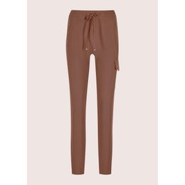 Madeleine Mode MADELEINE Damen Jerseyhose "Hose Cargo-Jerseyhose mit Kordelzug"espresso, Gr. 48, Obermaterial: 60% Viskose CV. 35% Polyamid PA. 5% Elasthan EL.,