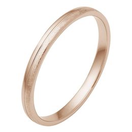 Firetti Damen Trauring "Schmuck Geschenk Gold 375 Hochzeit Ehering "LIEBE"", 62, ohne Brillanten, Ros&eacute;gold 375, 2,5mm, rosa, Ros&eacute;gold 375,