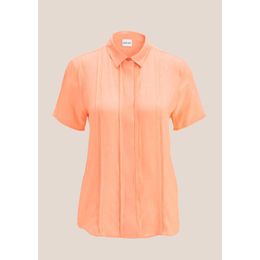 Madeleine Mode MADELEINE Damen Kurzarmbluse "Bluse Bluse mit feinen Biesen"pfirsich, Gr. 46, Obermaterial: 100% Viskose CV., Blusen