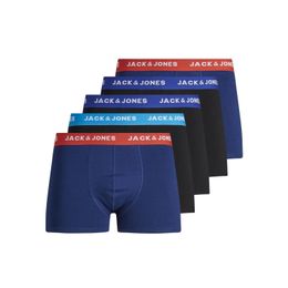 Jack & Jones JACK & JONES Herren Boxershorts "Boxershort JACLEE TRUNKS 5 PACK 5er Pack", Gr. L, schwarz, Obermaterial: 95% Baumwolle CO. 5% Elasthan EL.,