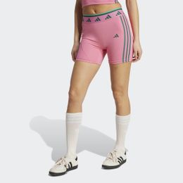 Damen Shorts "HYGLM SHO L Q2", gr&uuml;n, Gr. XL, adidas Performance, Obermaterial: 85% Polyester, 15% Elasthan, Hosen