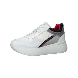 Nero Giardini Damen Plateausneaker "Nero Giardini Sneaker Leder/Textil", Gr. 40, weiß, Leder, Textil, Schuhe