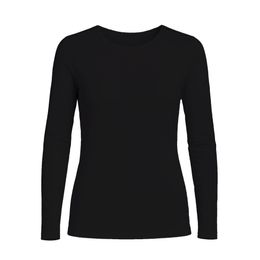 Nina von C. Damen Unterhemd "Langarm Damen Shirt Motion", Gr. 38, schwarz, Obermaterial: 95% Modal CMD. 5% Elasthan EL., Unterhemden