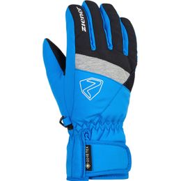 Ziener M&auml;dchen Skihandschuhe "LEIF-Z GORE-TEX JUNIOR", blau, Gr. 5, Polyester, Handschuhe, wasserdicht, winddicht, atmungsaktiv, warm