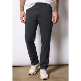 Street One MEN Herren Cargohose, blau, Gr. 33, unifarben, Web, 98% Baumwolle, 2% Elasthan, Hosen, Middle Waist