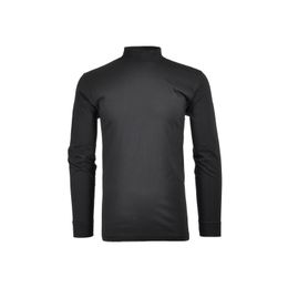 Ragman Herren Longsweatshirt "Longsleeve Langarm Basic Stehkragen Regular Fit", schwarz, Gr. L, Obermaterial: 100% Baumwolle CO., Sweatshirts