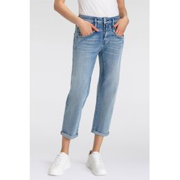 Herrlicher Damen 7/8-Jeans "Shyra Tap Denim", blau, Gr. 33, Denim/Jeans, Obermaterial: 98% Baumwolle, 2% Elasthan, Jeans, mit Abn&auml;hern vorn