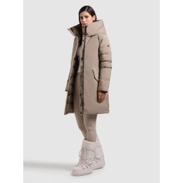 Khujo Damen Kurzmantel "PROTEA"greige, Gr. S, unifarben, 100% Polyester, M&auml;ntel