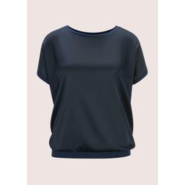 Madeleine Mode MADELEINE Damen Kurzarmshirt "Shirt Shirt"marine, Gr. 44, Obermaterial: 95% Viskose CV. 5% Elasthan EL., Shirts