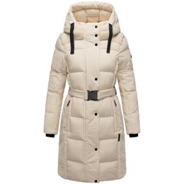 Navahoo Damen Wintermantel "Funkelteddy 14", beige, Gr. XXL, Obermaterial 1: 100% Polyester; Obermaterial 2: 100% Polyester; Innenfutter: 100%