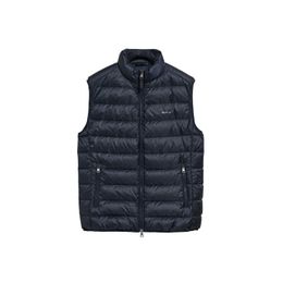 Gant Herren Steppweste "Steppweste LIGHT DOWN VEST", blau, Casual, Gr. 5XL, Obermaterial: 100% Polyester PES. Futter: 100% Polyester PES. 90% Daunen