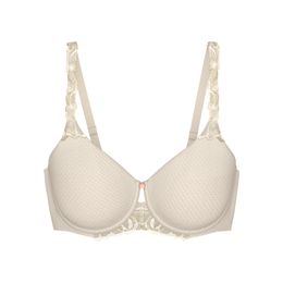 Triumph Damen Minimizer-BH "Wild Azalea Florale", Gr. 75, wei&szlig;, Microtouch, Obermaterial: 71% Polyamid, 26% Elasthan, 3% Polyester, unifarben, BHs,