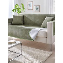 Tagesdecke, B:38cm L:38cm, gr&uuml;n, 55% Polyacryl, 25% Baumwolle, 20% Polyester, Tagesdecken