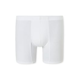 Schiesser Herren Boxershorts "Boxershort Premium Cotton-Shorts 1er Pack", Gr. L, wei&szlig;, Obermaterial: 95% Baumwolle CO. 5% Elasthan EL., Unterhosen