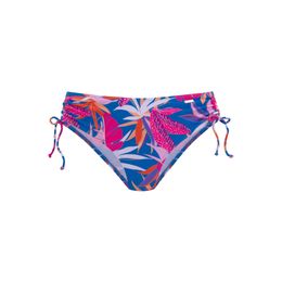 Buffalo Damen Bikini-Hose "Soleil", bunt, Gr. 34, bedruckt, floral, Recycling-Polyamid, Badehosen, in h&ouml;herer Schnittform
