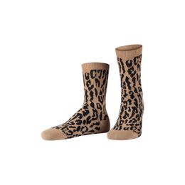 JOOP! JOOP Damen Socken "Socken 2er Pack", Gr. 39, braun, 63% Baumwolle, 35% Polyamid, 2% Elasthan, Animal-Print, Socken