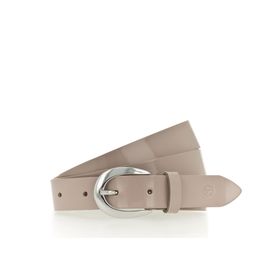 Tamaris Damen Lederg&uuml;rtel ""Carolin Silver"", grau, Gr. 120, Materialmix, G&uuml;rtel, weiches Lack-Rindleder mit hochgl&auml;nzendem Finish