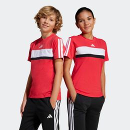Jungen T-Shirt "J 3S TIB T", rot, Gr. 176, adidas Sportswear, Obermaterial: 100% Baumwolle, Shirts