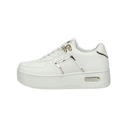 Replay Damen Plateausneaker "Replay Sneaker Lederimitat", Gr. 41, wei&szlig;, Lederimitat, Schuhe