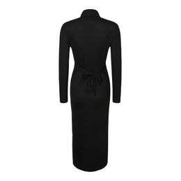 MAMALICIOUS Damen Umstandskleid "MLLEVY LS ROLLNECK JRS MIDI DRESS NOOS", schwarz, Gr. M, unifarben, Jersey, Obermaterial: 95% Modal (TENCEL ), 5%