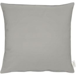 Dekokissen Apelt, B:49cm L:49cm, grau, Obermaterial: 60% Polyester, 40% Baumwolle, Dekokissen_Sitzkissen_Kissenh&uuml;llen, "4362 Rips Uni", Wasser- und