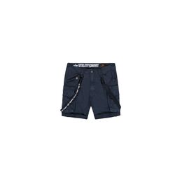 Herren Shorts "Utility Short", blau, Gr. 28, Alpha Industries, Obermaterial: 98% Baumwolle, 2% Elastan, Hosen