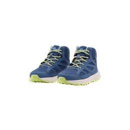 Jack Wolfskin Kinder Wanderschuh "WOODLAND 2 TEXAPORE MID K", Gr. 36, blau, Synthetik, Textil, Schuhe, Wasserdicht, Trekkingschuh