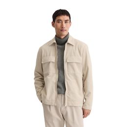 Marc O'Polo MARC O'POLO Herren Kurzjacke "aus schwerem Bio-Baumwoll-Cord", grau, Gr. M, unifarben, Obermaterial: 100% Baumwolle, Jacken