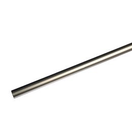 Gardinenstange Liedeco, L:240cm &Oslash;:16mm, silber, Metall, Gardinenstangen, "Fixma&szlig;", 1-l&auml;ufig im Fixma&szlig; &Oslash; 16 mm