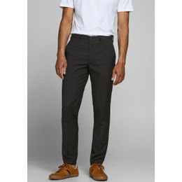 Jack & Jones JACK & JONES Herren Anzughose "JPRFRANCO Hose mit schmalem Bein und cleanem Look", schwarz, Gr. 50, unifarben, Web, Obermaterial: 78% Polyester, 17%