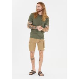 CRUZ Herren Shorts "Monsoon", beige, Gr. XXL, unifarben, 98% Baumwolle, 2% Elasthan, Hosen, im smarten Cargo-Design