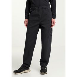 Jack Wolfskin Damen Cargohose "YUMA CARGO PANTS W", schwarz, Gr. 44, Obermaterial: 66% Polyester, 34% Baumwolle; Futter: 65% Polyester, 35%