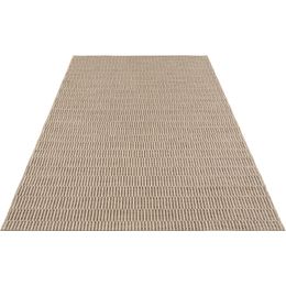 Teppich ELLE DECORATION, B:80cm H:8mm L:150cm, beige, Kunstfaser, Wohnzimmer, Teppiche, "Dreux", In-& Outdoor, Wetterfest, Balkon, Garten,