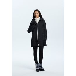 Luhta Damen Softshelljacke "ILONIEMI", schwarz, Gr. 40, Obermaterial: 98% Polyester, 2% Elasthan, Jacken, Atmungsaktiv, wasserabweisend, winddicht