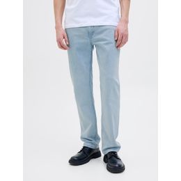 Jack & Jones JACK & JONES Herren Regular-fit-Jeans "JJICLARK JJEVAN AM 795 NOOS"blau denim1, Gr. 32, Abriebeffekte, Denim/Jeans, Obermaterial: 69% Baumwolle, 30%