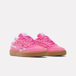 Reebok CLASSIC Jungen Sneaker "CLUB C REVENGE", Gr. 37, rosa, Leder, Synthetik, Textil, Schuhe