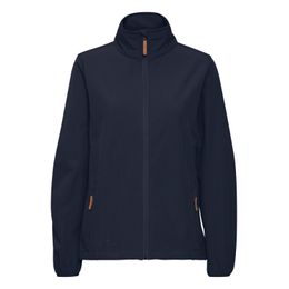North Bend Damen Softshelljacke "Softshelljacke NBCorrina W W-PRO 8.000 mit wasserdichter Beschichtung", blau, Gr. 40, Obermaterial: 92% Polyamid PA.