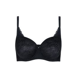 LISCA Damen Minimizer-BH "Minimizer mit B&uuml;gel Jane", Gr. 90, schwarz, Spitze, Obermaterial: 67% Polyester PES. 23% Polyamid PA. 10% Elasthan EL., BHs