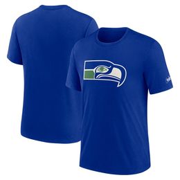 T-Shirt Nike "Nike T-Shirt Seattle Seahawks Nike Rewind Triblend", Jungen, Gr. L, blau, 50% Polyester, 25% Baumwolle, 25% Viskose, Shirts