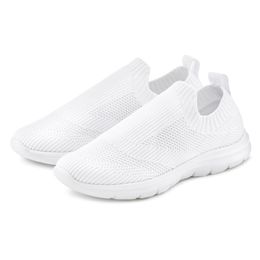 Lascana Damen Sneaker, Gr. 41, weiß, Obermaterial: 100% Textilmaterial. Decksohle: 100% Textilmaterial. Futter: 100% Textilmaterial. Laufsohle: 100%