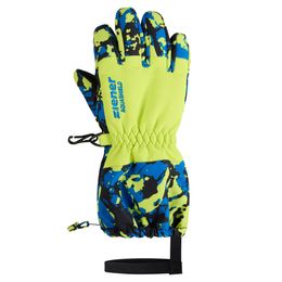 Ziener Kinder Skihandschuhe "LEVIO-Z AS glove mini"camo persian blau, Gr. 5, Polyester, Handschuhe