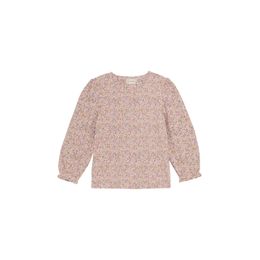 Minymo M&auml;dchen Sweatshirt "Langarmshirt MIT-shirt LS AOP", rosa, Gr. 122, Obermaterial: 48% Modal CMD. 48% Baumwolle CO. 4% Elasthan EL., Sweatshirts