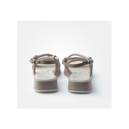 Paul Green Damen Riemchensandale "Paul Green Sandalen Lederimitat", Gr. 40,5, beige, Lederimitat, Schuhe