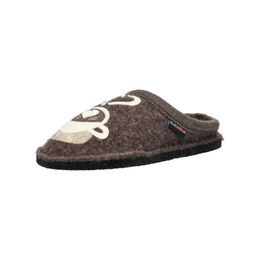 Haflinger Herren Hausschuh "Haflinger Hausschuhe Wolle", Gr. 38, braun, Textil, Schuhe